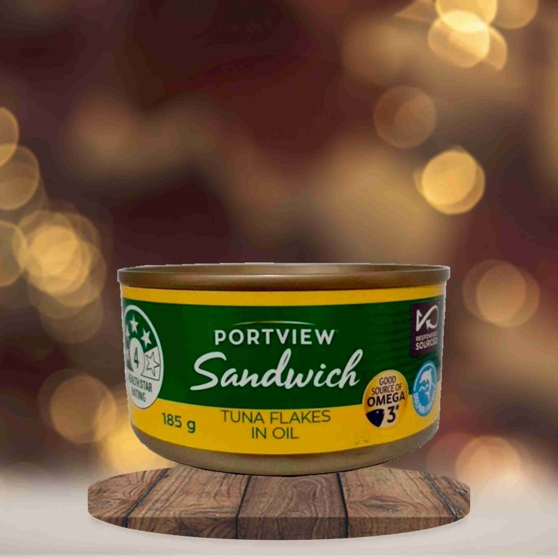 Portview Sandwich Tuna Flakes In Oil 185g